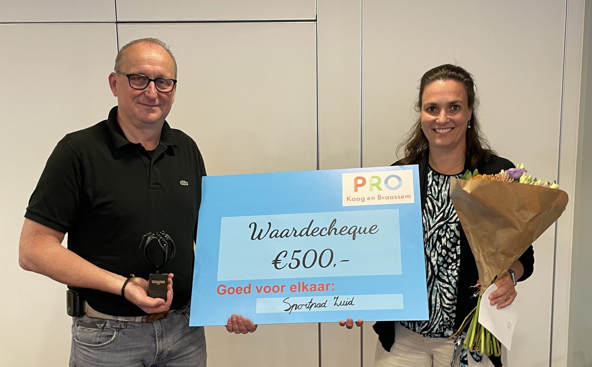 Sportpad-Zuid wint PRO Goed voor elkaar bokaal 2024 - PRO Kaag en Braassem